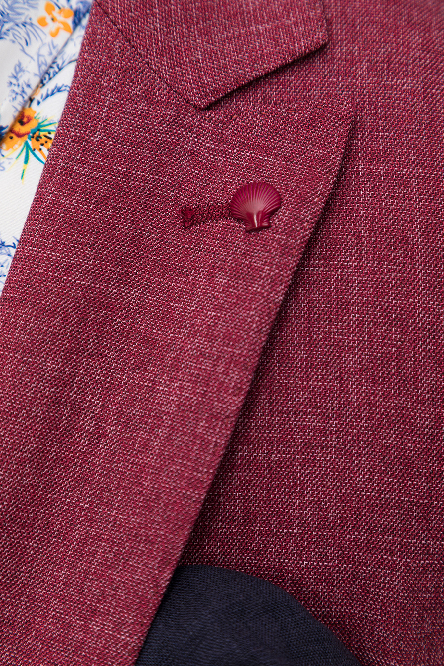 Czerwona gładka marynarka 01093B50GSA| GIACOMO CONTI